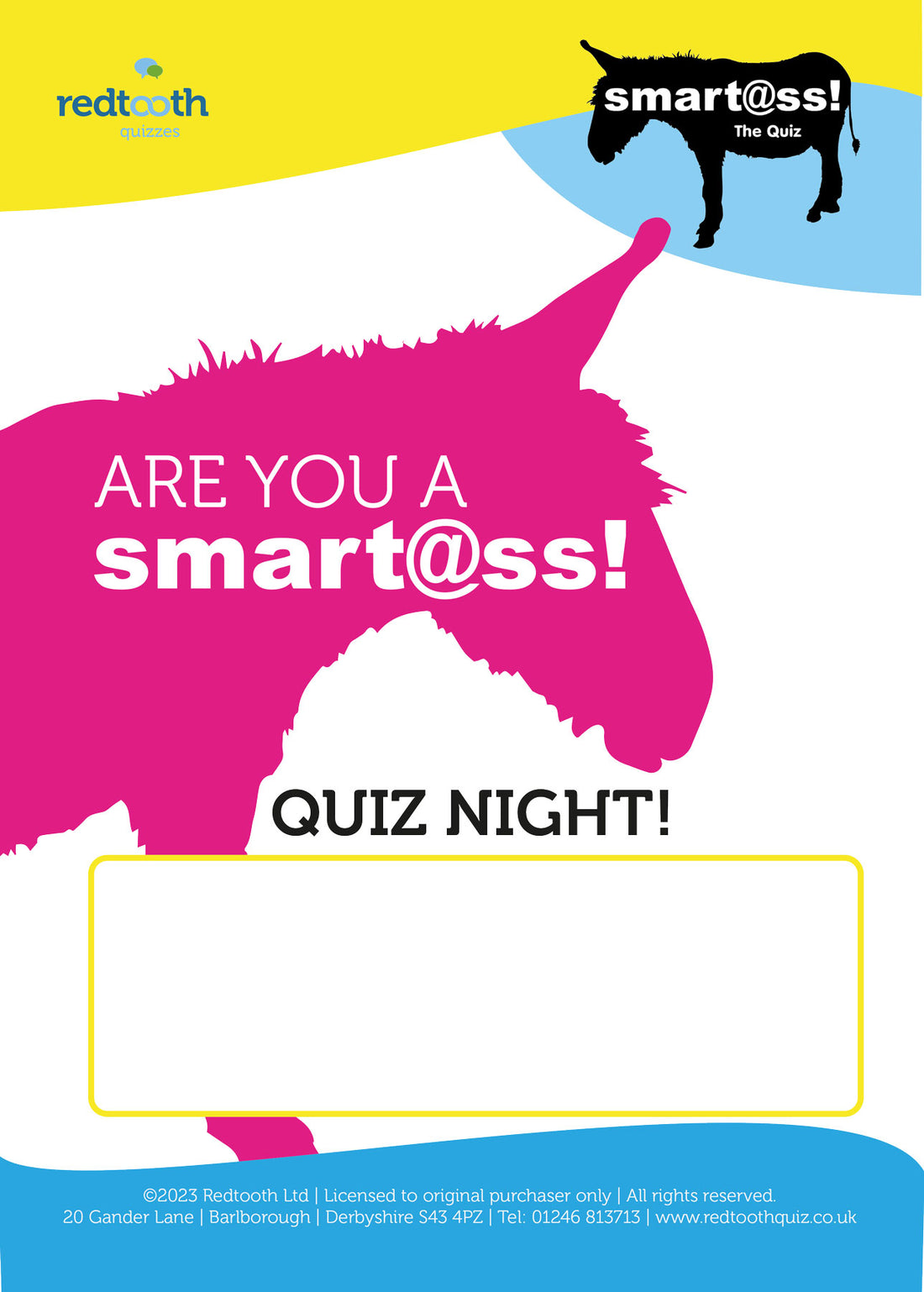Smart@ss Social Media Pack – Redtooth Quiz